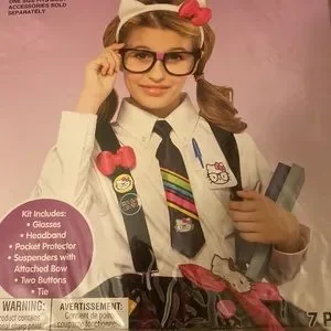 Costume Da Nerd Di Hello Kitty Hello Kitty Instant Nerd Geek Costume